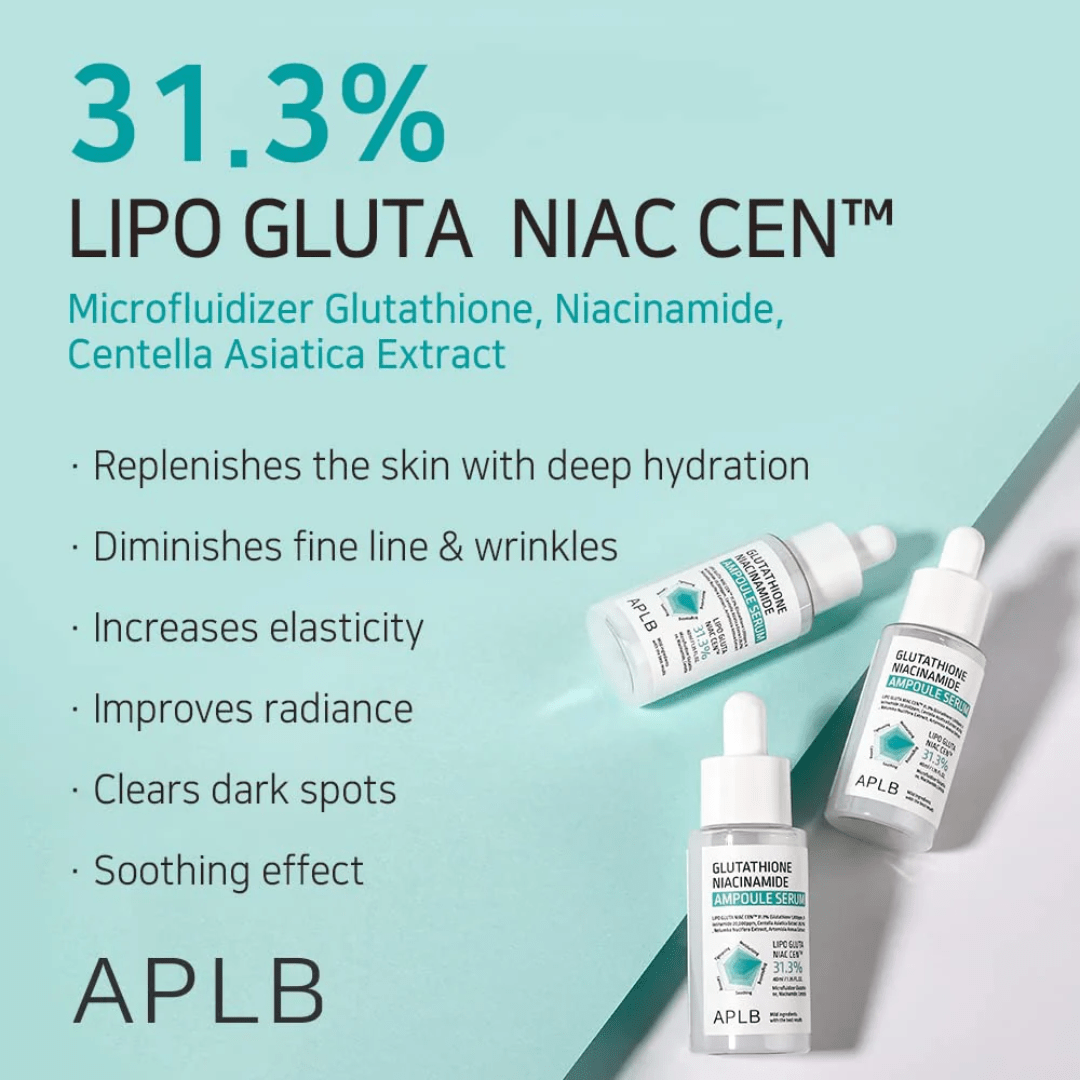 APLB Ser Fiola Cu Glutathione și Niacinamide Ampoule Serum 40ml ...